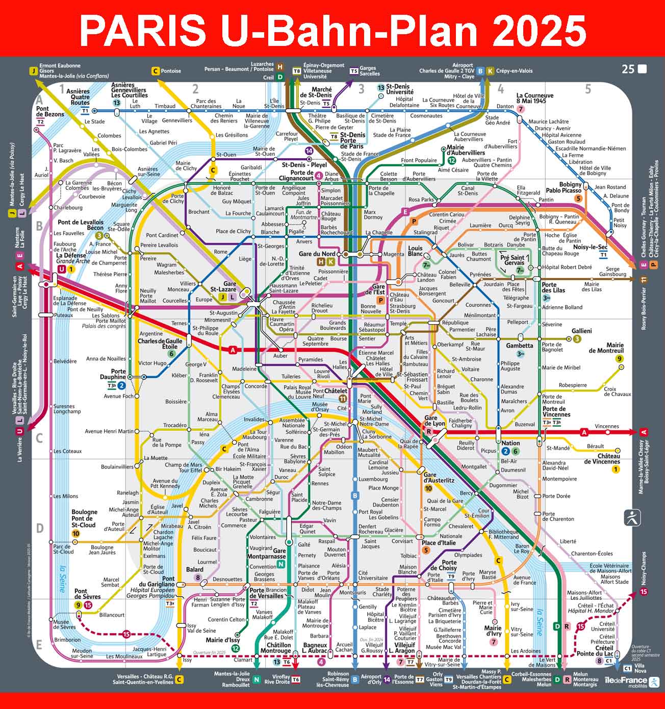 Plan De Metro De Paris